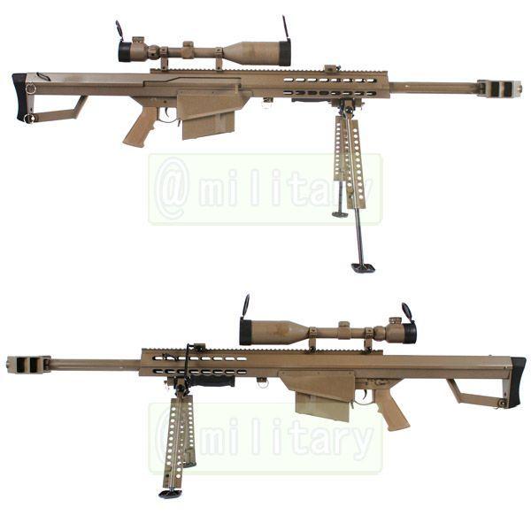 SNOW WOLF バレットM82 CQB FDEカラー 【対物ライフル】 電動フルメタル スコープ＆バイポット付属 : ジーリーショップ - 通販 - Yahoo!ショッピング