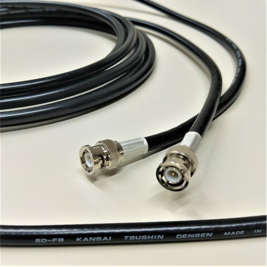 5DFB(5D-FB) 50Ω 15m 両端BNC接栓付 固定局用ケーブル 関西通信電線 無線用 同軸ケーブル 黒色 1本 K5F-15WB : デジタルケーブルYahoo!店 - 通販 ...