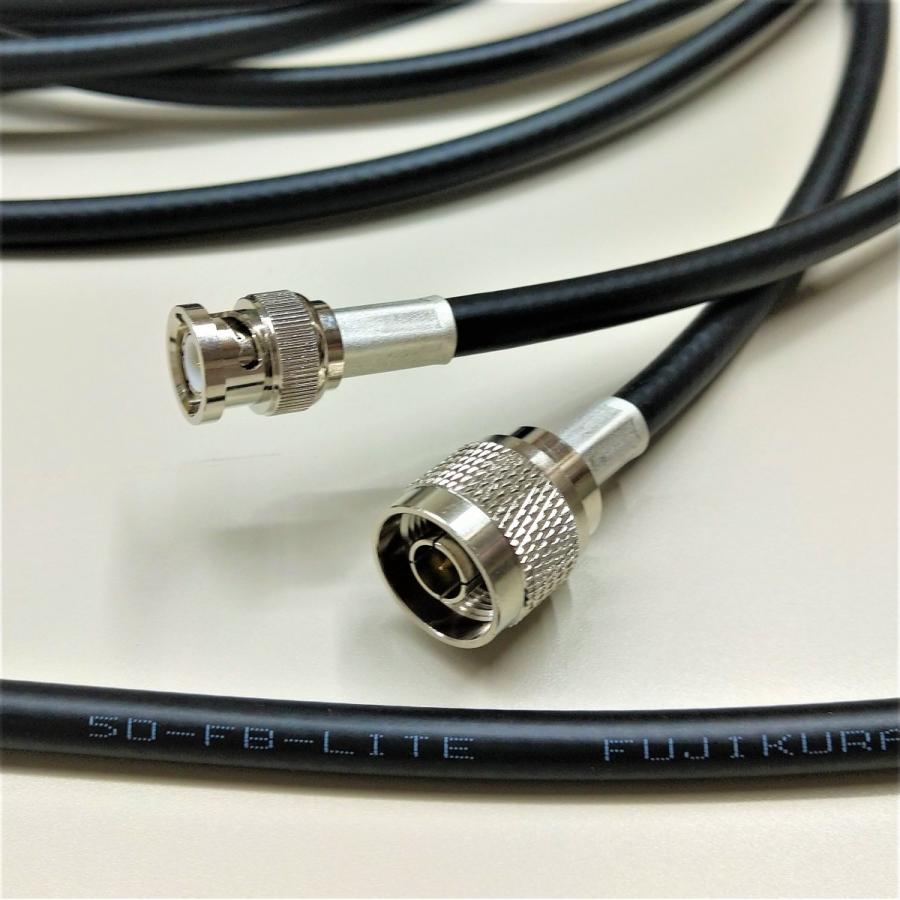 フジクラ 5DFB(5D-FB)-LITE 25m NP＋BNCP接栓付 50Ω 無線用 同軸ケーブル 黒色 1本 F5FL-25NB : デジタルケーブルYahoo!店 - 通販 ...