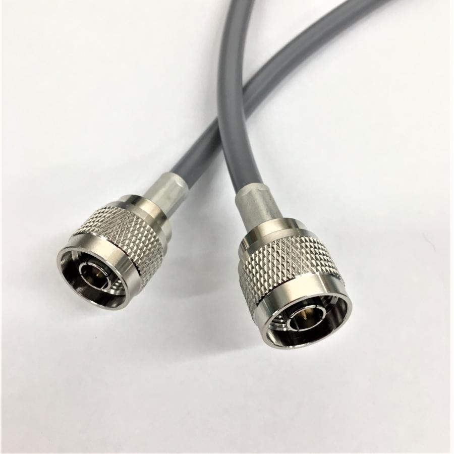 5D2V(5D-2V) 10m 両端NP接栓付 中継ケーブル 送料こみ込み！関西通信電線 50Ω 無線用 メール便配送で日本全国どこでも！灰色 ...