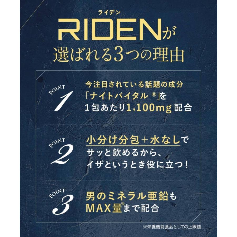 ライデン riden メンズ サプリ 15包 約1/2ヶ月 アルギニン シトルリン βアラニン 亜鉛 配合 10種の無添加 35SA1 : 35sa1 : 5050マート - 通販 ...