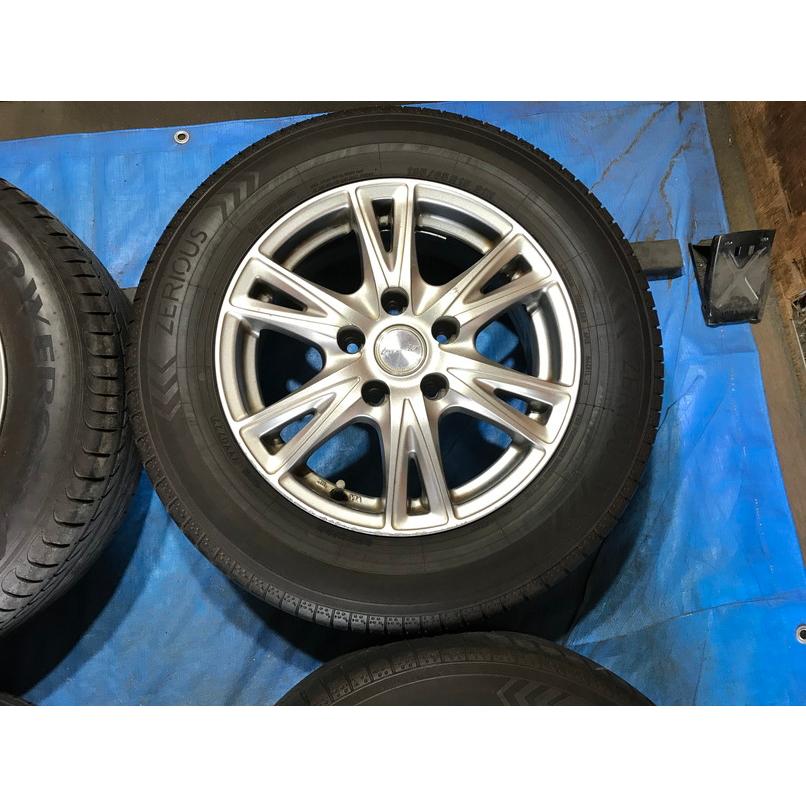 激安！タイヤホイールセット！Exceeder 15-6J 5H/114.3 ET43 +195/65R15 中古4本 ヴォクシー/ステップワゴン等！HM001092 : GEKIYASU ...