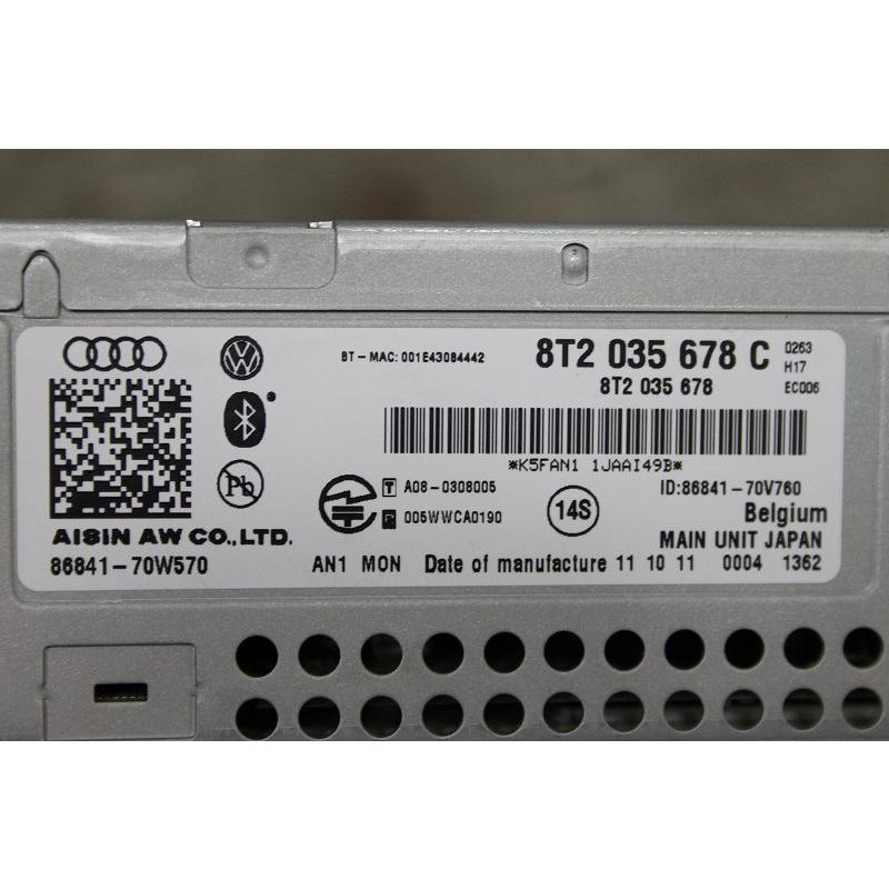 Audi（アウディ） Audi A4 アバント 右H 前期 (8KCDN 8K) 純正 MMI ナビユニット カーナビ マルチメディア ...