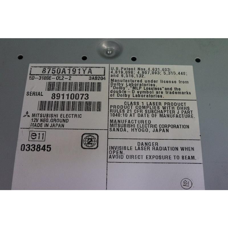 デリカ D5 G 前期(CV5W) 純正 フリップダウンモニター ヘッドライニングガーニッシュ イルミ 8750A191YA ED-310BE-OL2-2 p042690 :p042690 ...