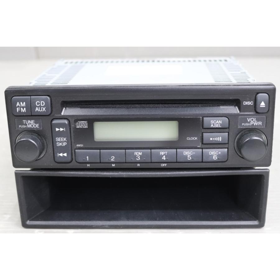 ストリーム ホンダ (RN3) 純正 clarion クラリオン 破損無 動作保証 CDプレーヤー オーディオデッキ 小物入れ付 39100-S7A-J010-M1 p056799 ...