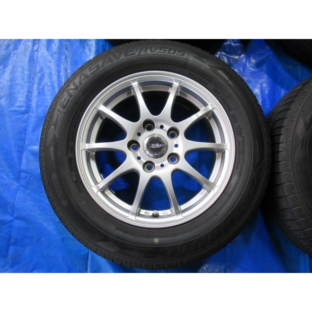 美品 CROSSSPEED 15-6J 5H/114.3 ET53 + 195/65R15 2020年中古4本！プレマシー/ストリーム/ノア/ヴォクシー/ステップW等 T005238 ...