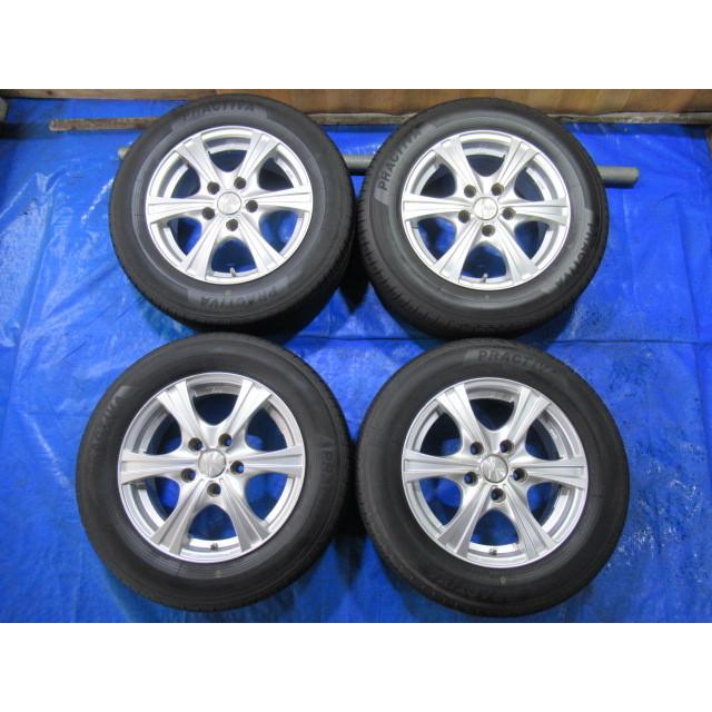 激安即決！weds 15-6J 5H/114.3 ET43 + YOKOHAMA 195/65R15 中古4本！エディックス/セレナ/ルミオン/ノア/ヴォクシー/ステップW T005699 ...