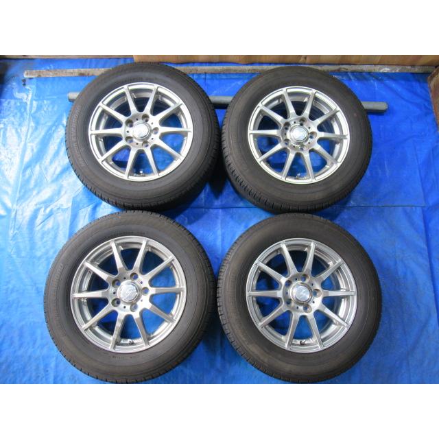 STRANGER 15-6J 5H/114.3 ET53 + 195/65R15 中古4本！プレマシー ストリーム ノア ヴォクシー ステップワゴン T005832 : GEKIYASU ...