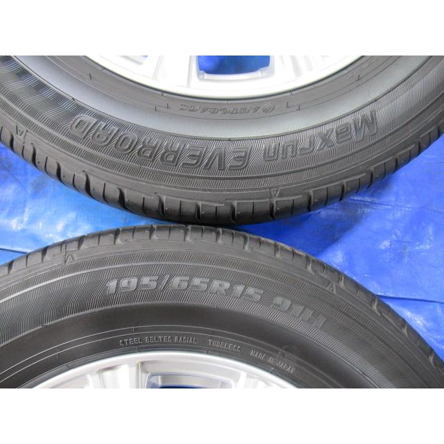 激安即決！weds 15-6J 5H/114.3 ET53 + 195/65R15 中古4本！プレマシー ストリーム ノア ヴォクシー ステップワゴン T005846 : GEKIYASU ...