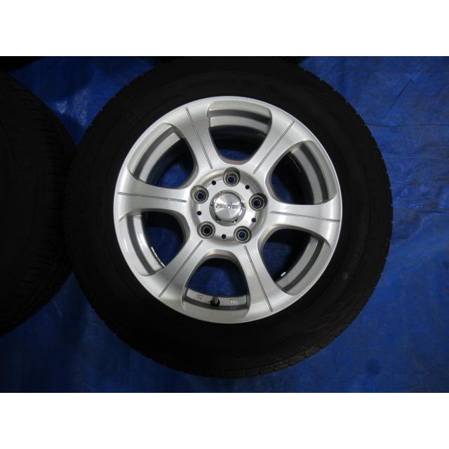 激安即決！美品 weds 15-6.5J 5H/114.3 ET53 + DUNLOP 195/65R15 中古4本！プレマシー ストリーム ノア ヴォクシー ステップワゴン T005940 ...