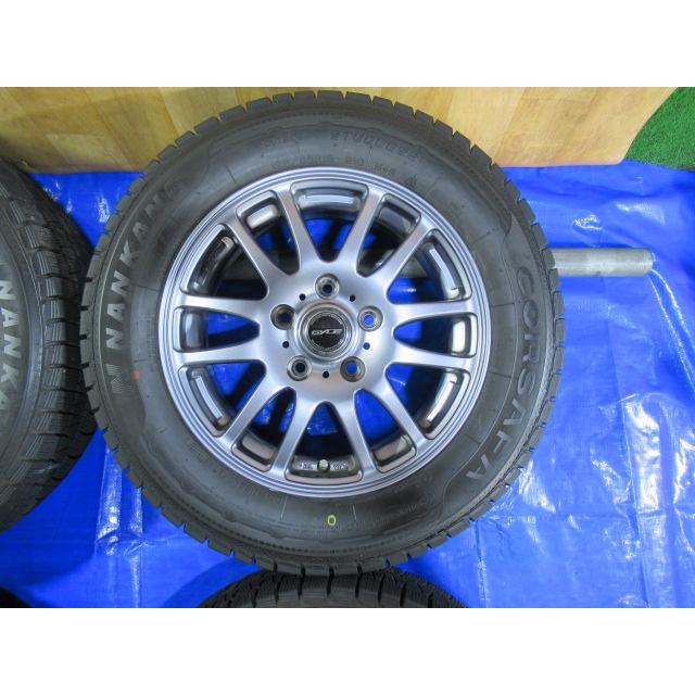 美品 GYLE 15-6J 5H/114.3 ET53 + 冬タイヤ 195/65R15 2019年製中古4本 プレマシー ノア ヴォクシー ステップワゴン T006049 ...