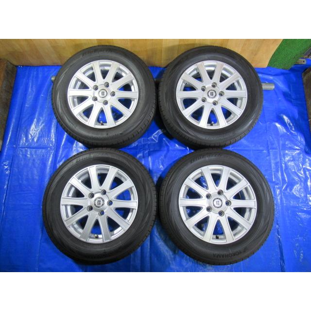 激安即決！美品 DIVERS 15-6J 5H/114.3 ET53 + YOKOHAMA 195/65R15 2021年製中古4本 プレマシー ノア ヴォクシー ステップワゴン ...