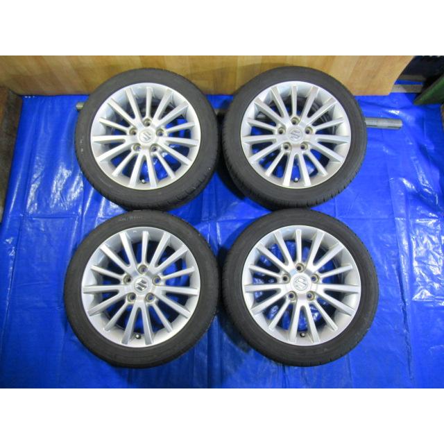 美品 スズキ純正 16-6J 5H/114.3 ET50 + Saferich 195/50R16 2018年製！中古4本セット！スイフトスポーツ等！T006069 : GEKIYASU ...