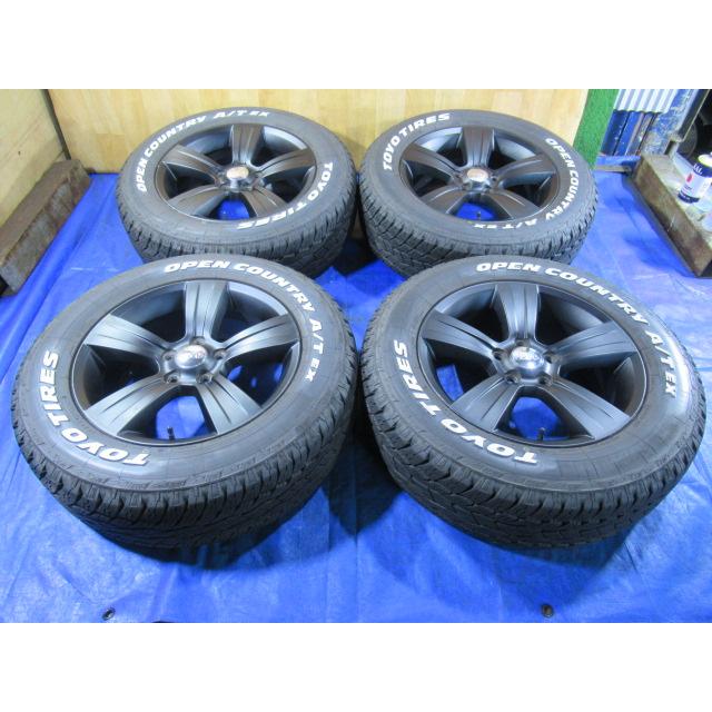 美品 JEEP 17-6.5J 5H/114.3 ET40 + TOYOTIRES OPEN COUNTRY A/T EX 225/65R17 2022年製！中古4本！パトリオット等 ...