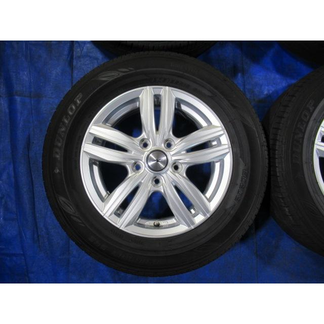 激安即決！美品 weds 15-6J 5H/114.3 ET53 + DUNLOP 205/65R15 2021/22年中古4本 ストリーム エスティマ カムリ ステップワゴン等 ...