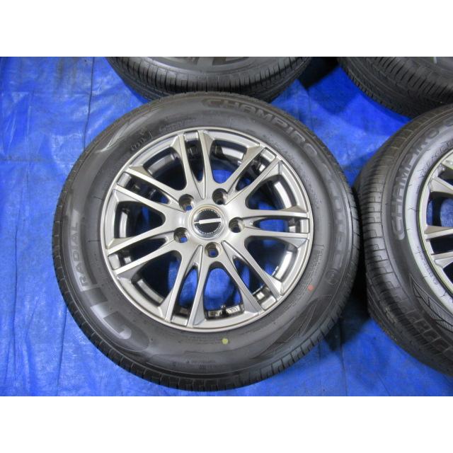 激安即決！美品 weds 15-6J 5H/114.3 ET43 + GT RADIAL 195/65R15 中古4本 エディックス セレナ アイシス ヴォクシー T007213 ...