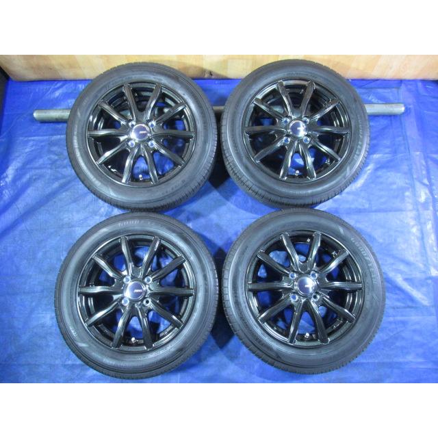 激安即決！weds D.O.S 14-4.5J 4H/100 ET45 + 155/65R14 2022年製 中古4本！ タント ワゴンR ...