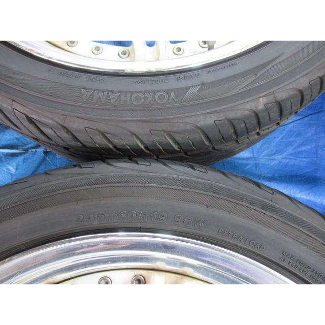 SSR 19-8J ET41 5H/114.3 + YOKOHAMA 245/40R19 中古4本！アルファード ヴェルファイア エルグランド ...