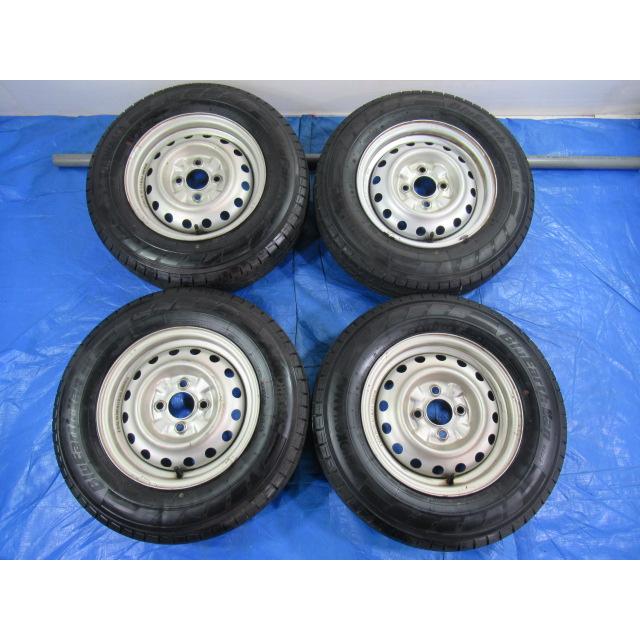 日産純正 鉄ホイール 13-5J 4H/100 ET40 + YOKOHAMA 165/80R13 90/88 NLT 中古4本セット！ADバン！T008608 : GEKIYASU HERO ...