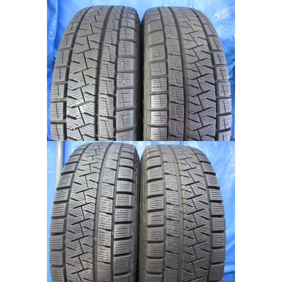 バランス済！ホンダ Modulo 15-5.5J 4H/100 ET45 + 冬タイヤ PIRELLI 185/60R15 中古4本 フィット インサイト グレイス シャトル！Z00694 ...