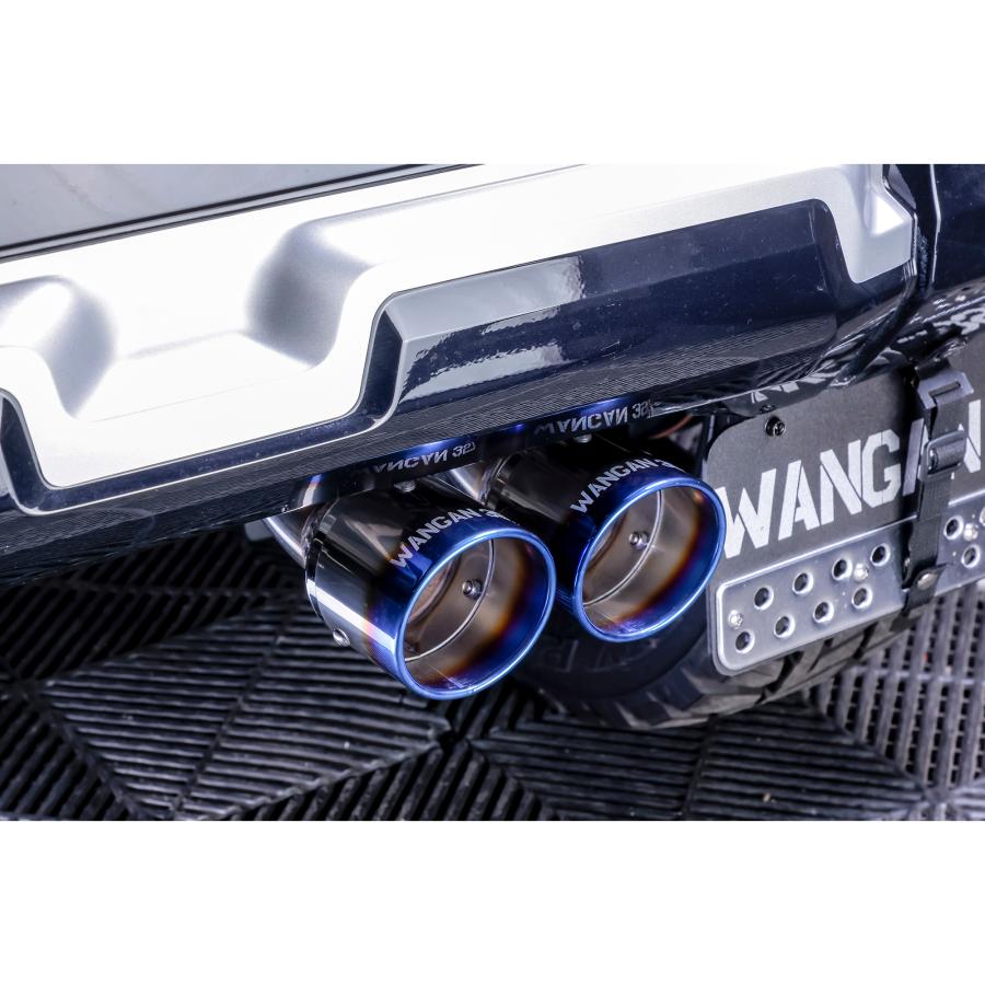 WANGAN357 デリカミニマフラー 4AA-B38A（対応エンジン：BR06）4WDターボ専用 ステンレス製 チタンテール 車検対応 ...