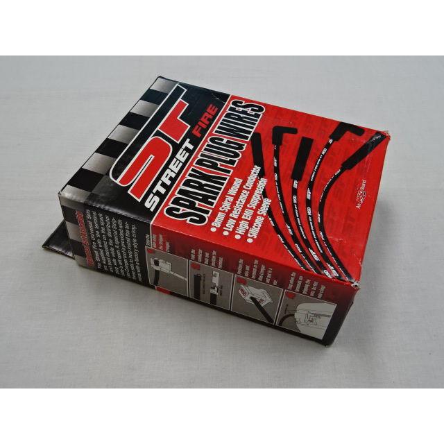 ☆HOLLEY MSD STREET FIRE プラグ コード セット 5553 8mm 汎用 8気筒 HEI用 スタンダード用 90度 黒 ...