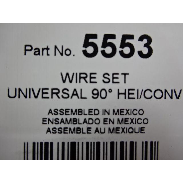 ☆HOLLEY MSD STREET FIRE プラグ コード セット 5553 8mm 汎用 8気筒 HEI用 スタンダード用 90度 黒 ...