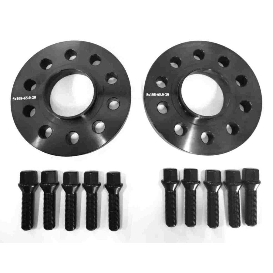 Z.S.S. AP ハブ一体型 厚み20mm PCD108 PCD110 5穴 65.1φ スペーサー M14xP1.50 ボルト付き プジョー シトロエン Peugeot Citroen ...