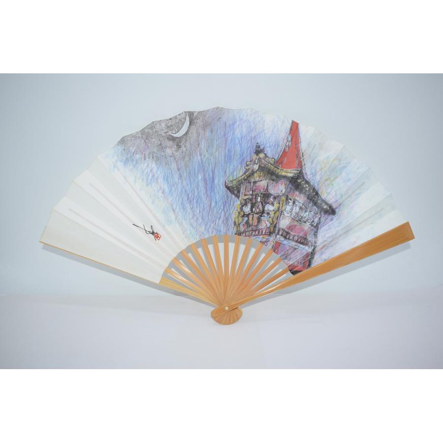 飾扇 月鉾絵 （3） 複製 02-8902-3 : 月香園アウトレット店 - 通販 - Yahoo!ショッピング