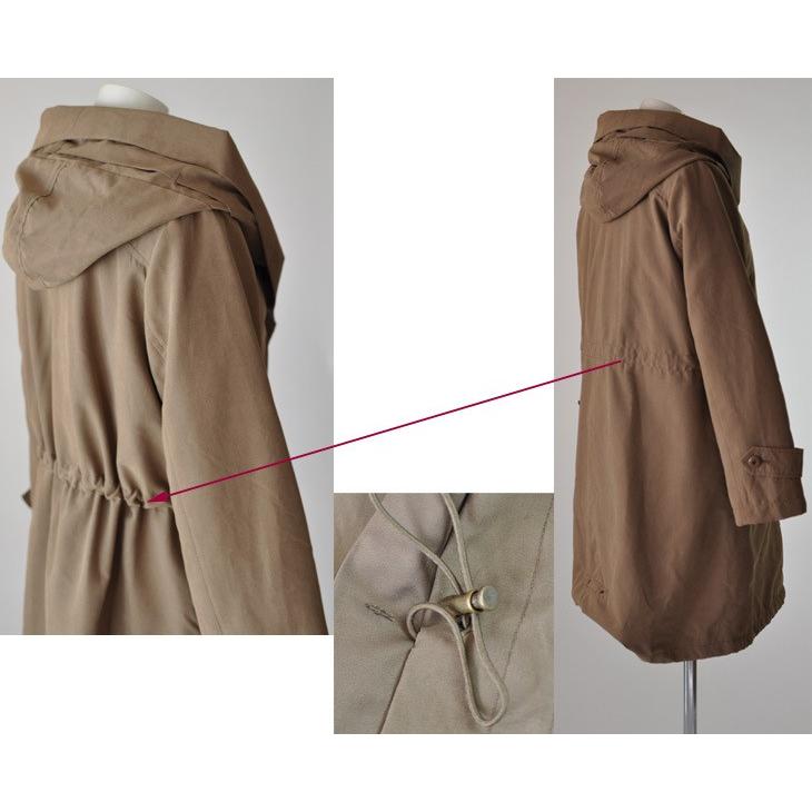 コート アウター ラクーンファー付 百貨店品質 あったか モッズコート