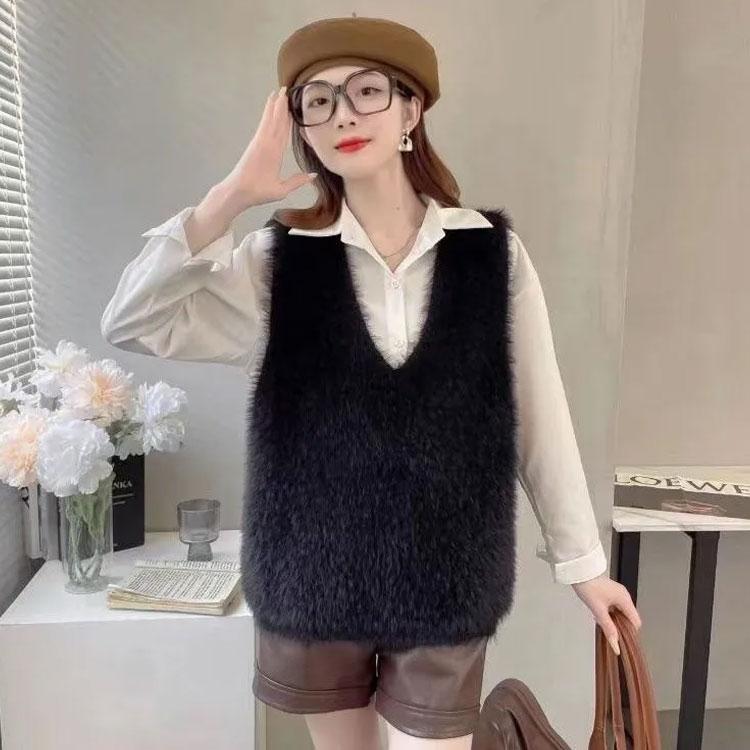 シャギーニット ベスト 秋冬 トップス レディース ふわふわ もこもこ シャギーベスト Vネック 厚手 ジレ プルオーバー ノースリーブ 大きいサイズ : gem7 - 通販 - Yahoo ...