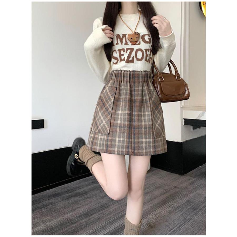 スカート ミニ タイト レディース チェックスカート 秋 冬 チェック Aライン ボトムス ウエストゴム 膝上丈 ミニ丈 カジュアル ハイウエスト ス : gem7 - 通販 - Yahoo ...