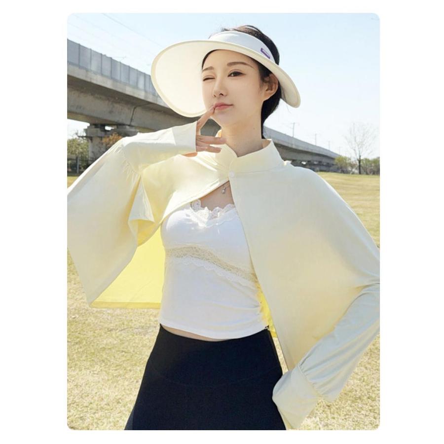 立ち襟 UVカット ケープ マント 冷感 ポンチョ レディース 可愛い UV パーカー ラッシュガード 長袖 日よけ 蚊 防虫 アームカバー 柔らかい : gem7 - 通販 - Yahoo ...