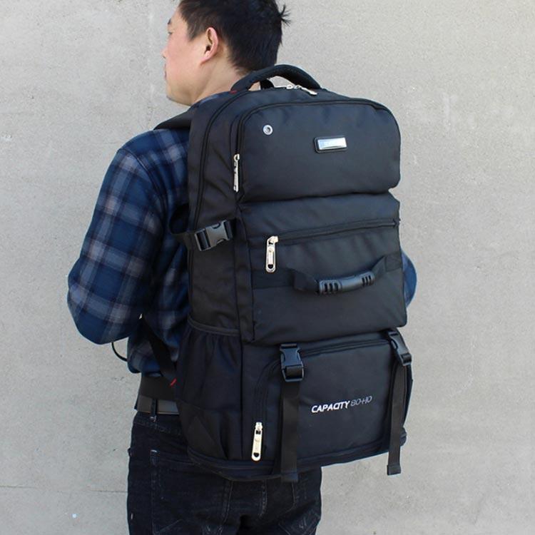 80L バックパック リュックサック 大容量 オックスフォード ボックス型 アウトドアリュック 防災 リュック アウトドアバッグ シューズケース付き : gem7 - 通販 - Yahoo ...