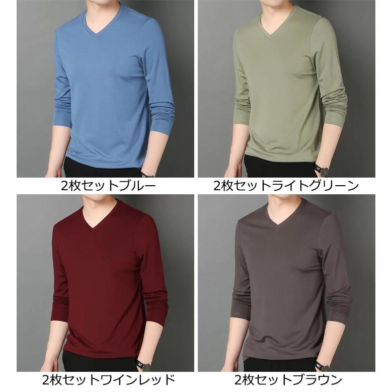 2枚セット インナーシャツ メンズ 夏 接触冷感 長袖 アンダーシャツ 丸首 Vネック ストレッチ 冷感 通気 速乾 吸汗 消臭 インナーウェア 作業 : gem7 - 通販 - Yahoo ...