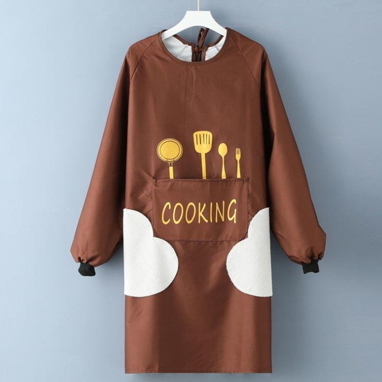 袖付きエプロン 割烹着 レディース 長袖エプロン 防汚 防水 送料無料 メンズ おしゃれ 手拭き ロングエプロン スモック 後ろ開き タオル付き ポケ : lss5990 : gem7 ...