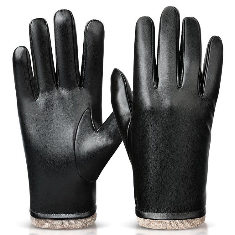 手袋 メンズ スマホ対応 革手袋 裏起毛 ウール 防寒 防風 撥水 紳士 男性用 秋冬 革 PUレザー グローブ シンプル おしゃれ ギフト 通勤 通 : lulum561 : gem7 ...