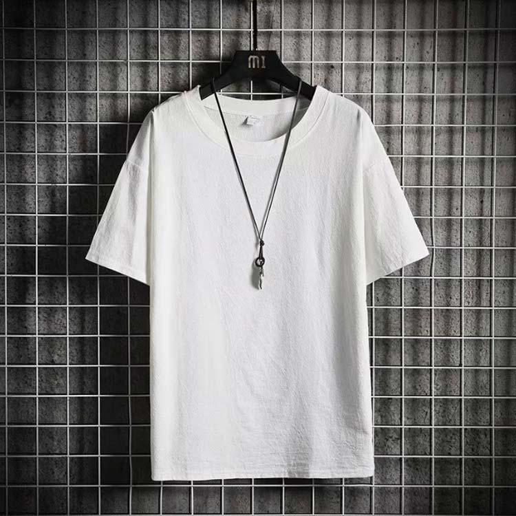 2枚セット！tシャツ 半袖 リネン調 メンズ 夏 おしゃれ 綿麻風 無地 ティーシャツ クルーネック シンプル 大きいサイズ 夏服 ラウンドネック 白 : gem7 - 通販 - Yahoo ...