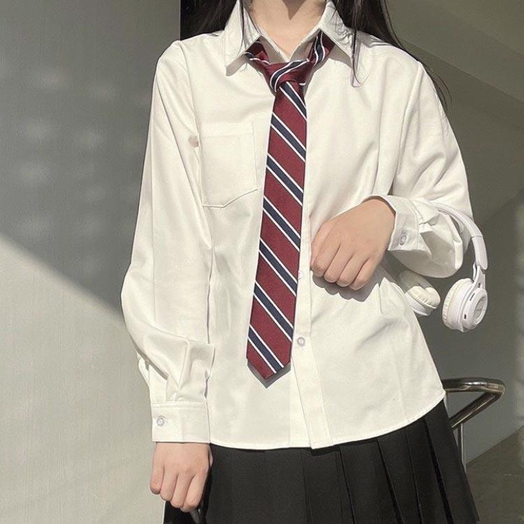 スクールシャツ 半袖/長袖 シャツ ワイシャツ 制服 学生 レディース 学生シャツ スクール 中学生 高校生 大学生 無地 シンプル jk 学院風 通 : gem7 - 通販 - Yahoo ...