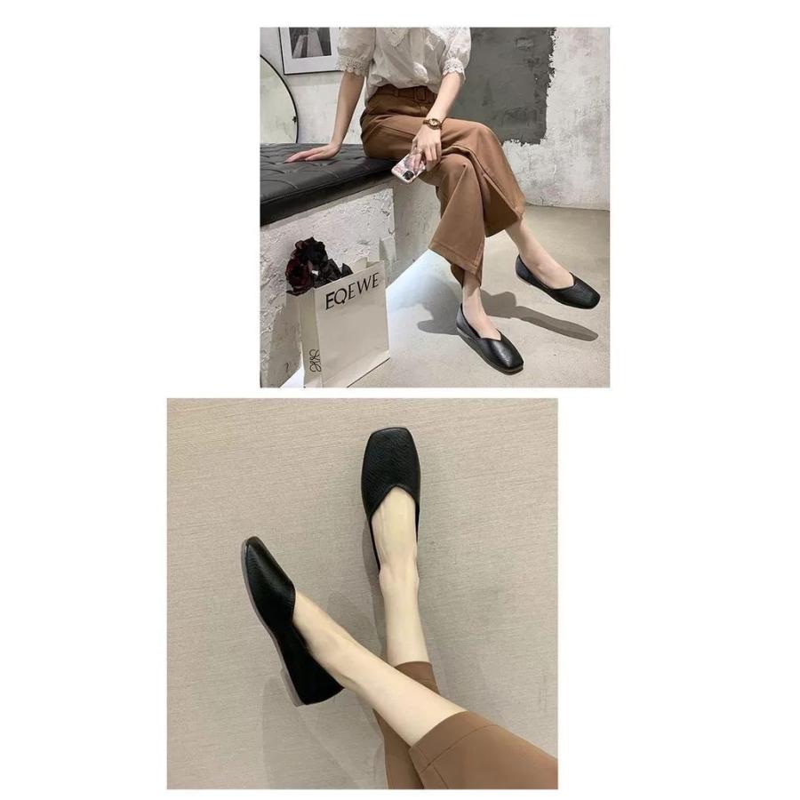 スクエアトゥ バブーシュ Vカット パンプス 痛くない フラットシューズ 走れる ローヒール 黒 歩きやすい おしゃれ 仕事 オフィス 通学 通勤 : gem7 - 通販 - Yahoo!ショッピング