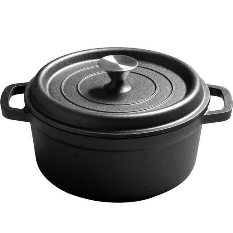 鍋 鋳鉄 26cm 24cm 22cm 20cm 両手鍋 煮込み鍋 深鍋 鋳物 鉄 蓋付き ガス 直火 IH対応 両手 鉄鍋 鉄製 鉄鋳物 ...