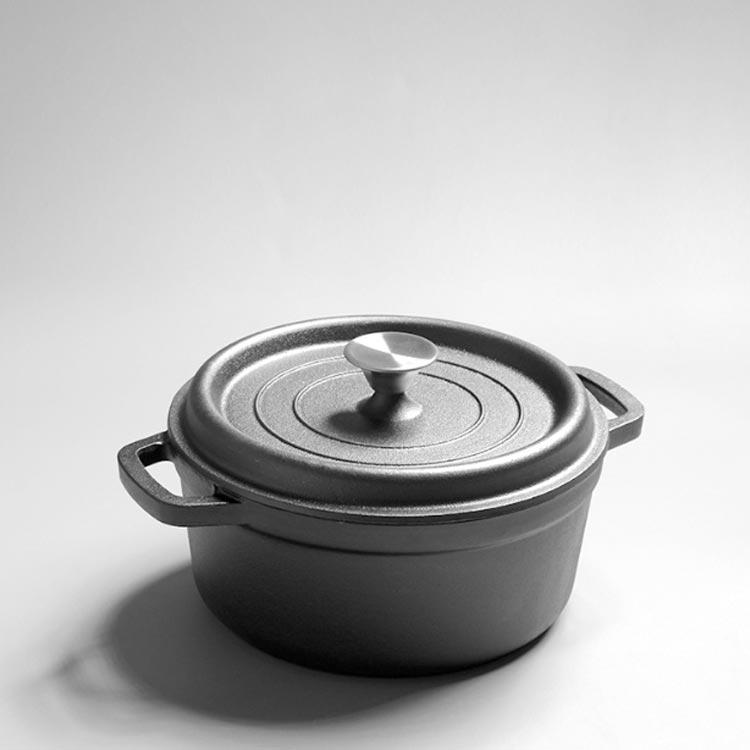 鍋 鋳鉄 26cm 24cm 22cm 20cm 両手鍋 煮込み鍋 深鍋 鋳物 鉄 蓋付き ガス 直火 IH対応 両手 鉄鍋 鉄製 鉄鋳物 ...