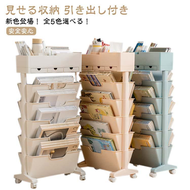 新色登場！全5色 マガジンラック デスクラック スリム 教科書収納 書類収納ワゴン ファイルワゴン キャスター付き 360度回転 引き出し付き 本棚 : gem7 - 通販 - Yahoo ...