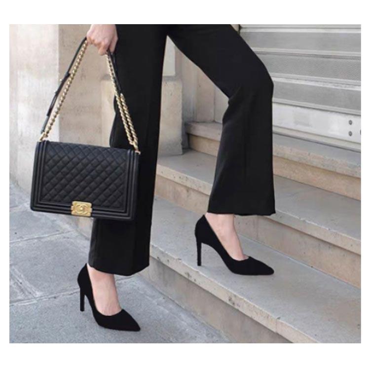 5cm/7cm/9cmヒール パンプス ポインテッドトゥ ハイヒール レディース 黒 ピンヒール シンプル 卒業式 結婚式 走れる スエード 通勤 仕 : sour1219 : gem7 ...