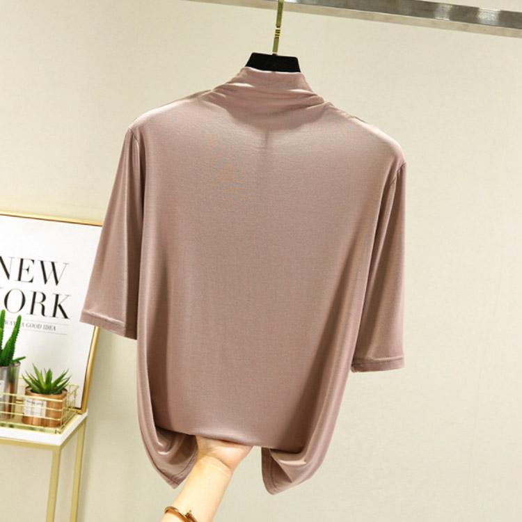 ハイネック 半袖 レディース トップス 5分袖 Tシャツ 春 夏 秋 ゴルフ インナー 伸縮性 五分袖 無地 カットソー タートルネック シンプル カ : gem7 - 通販 - Yahoo ...