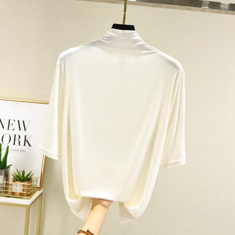 ハイネック 半袖 レディース トップス 5分袖 Tシャツ 春 夏 秋 ゴルフ インナー 伸縮性 五分袖 無地 カットソー タートルネック シンプル カ : gem7 - 通販 - Yahoo ...