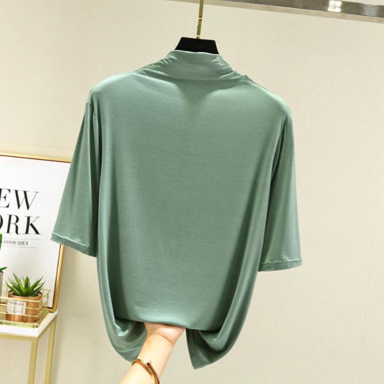 ハイネック 半袖 レディース トップス 5分袖 Tシャツ 春 夏 秋 ゴルフ インナー 伸縮性 五分袖 無地 カットソー タートルネック シンプル カ : gem7 - 通販 - Yahoo ...