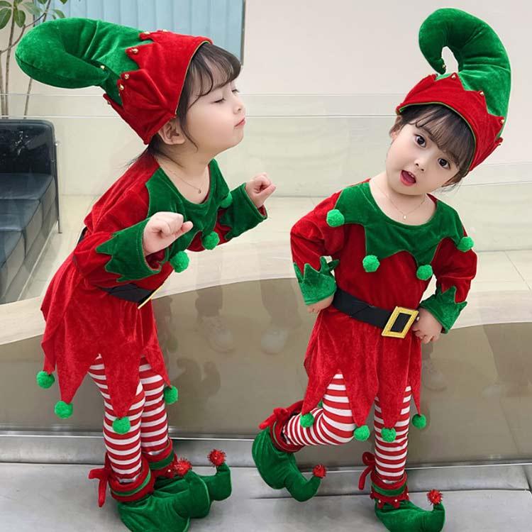 クリスマス コスチューム 妖精 クリスマスの妖精 キッズ 子供服 クリスマス コスプレ 赤 サンタ エルフ サンタコスプレ 男の子 女の子 コスプレ衣 : yojf1872 : gem7 ...