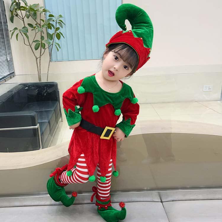 クリスマス コスチューム 妖精 クリスマスの妖精 キッズ 子供服 クリスマス コスプレ 赤 サンタ エルフ サンタコスプレ 男の子 女の子 コスプレ衣 : yojf1872 : gem7 ...