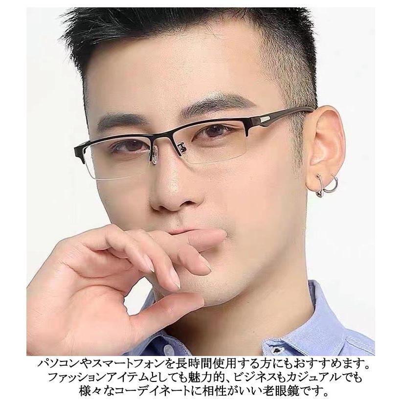 累進多焦点レンズ おしゃれ レディース リーディンググラス 遠近両用メガネ メンズ シニアグラス 軽量 PCメガネ 敬老の日 ブルーライトカ : gem7 - 通販 - Yahoo!ショッピング